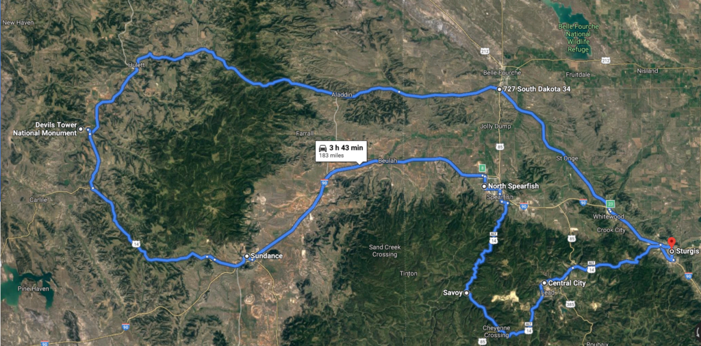 7 Devils Loop Elevation Map - Map